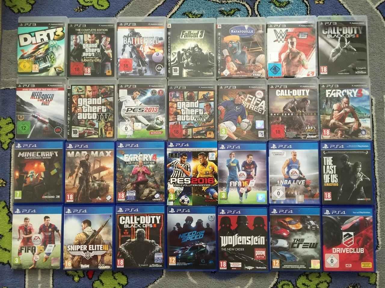 Ps3 Ps4 Igri Sony Playstation Ps 3 Ps 4 Komplet Скопjе